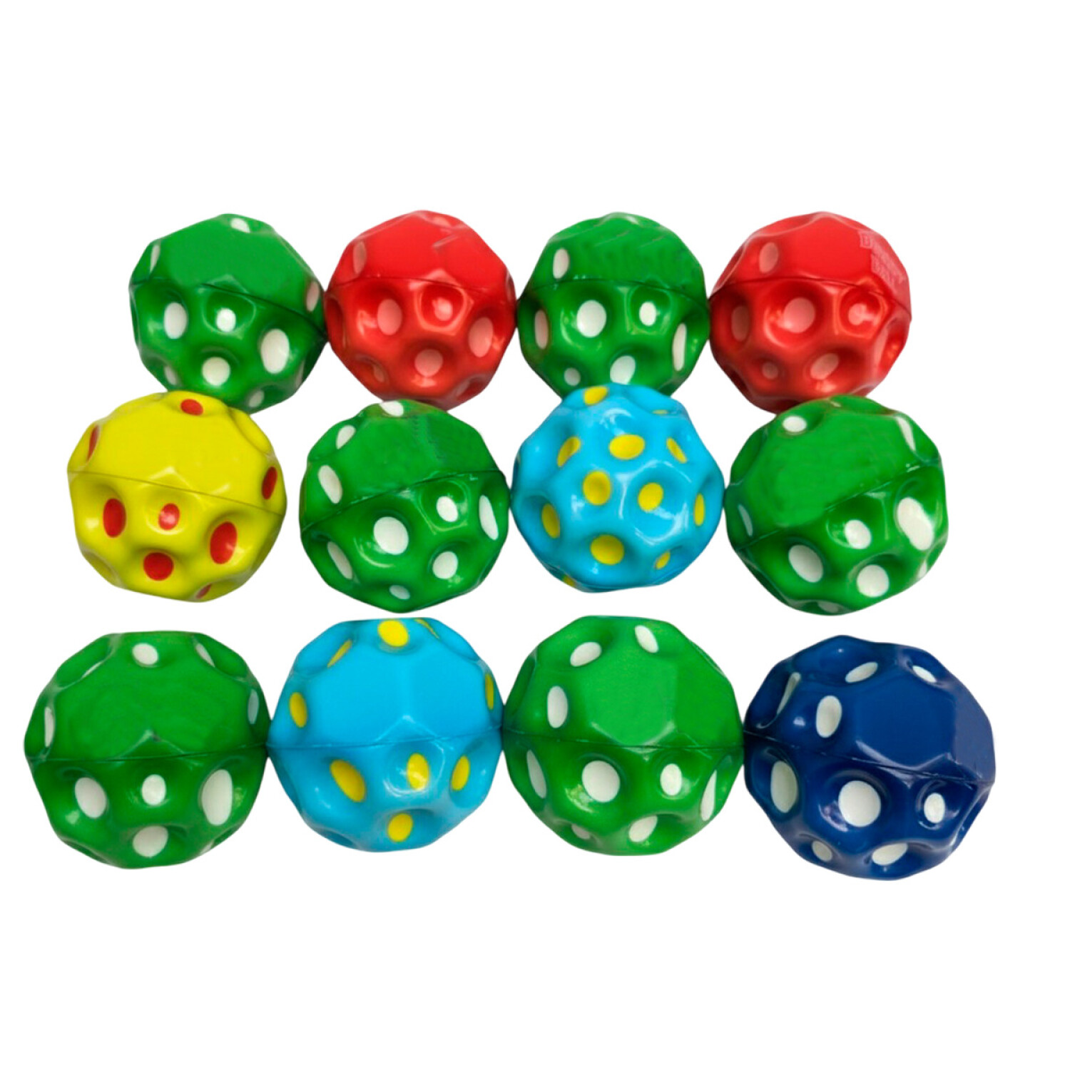Pelota Espacial Rebotadora Set X12 Colores Surtidos — El Rey del entretenimiento