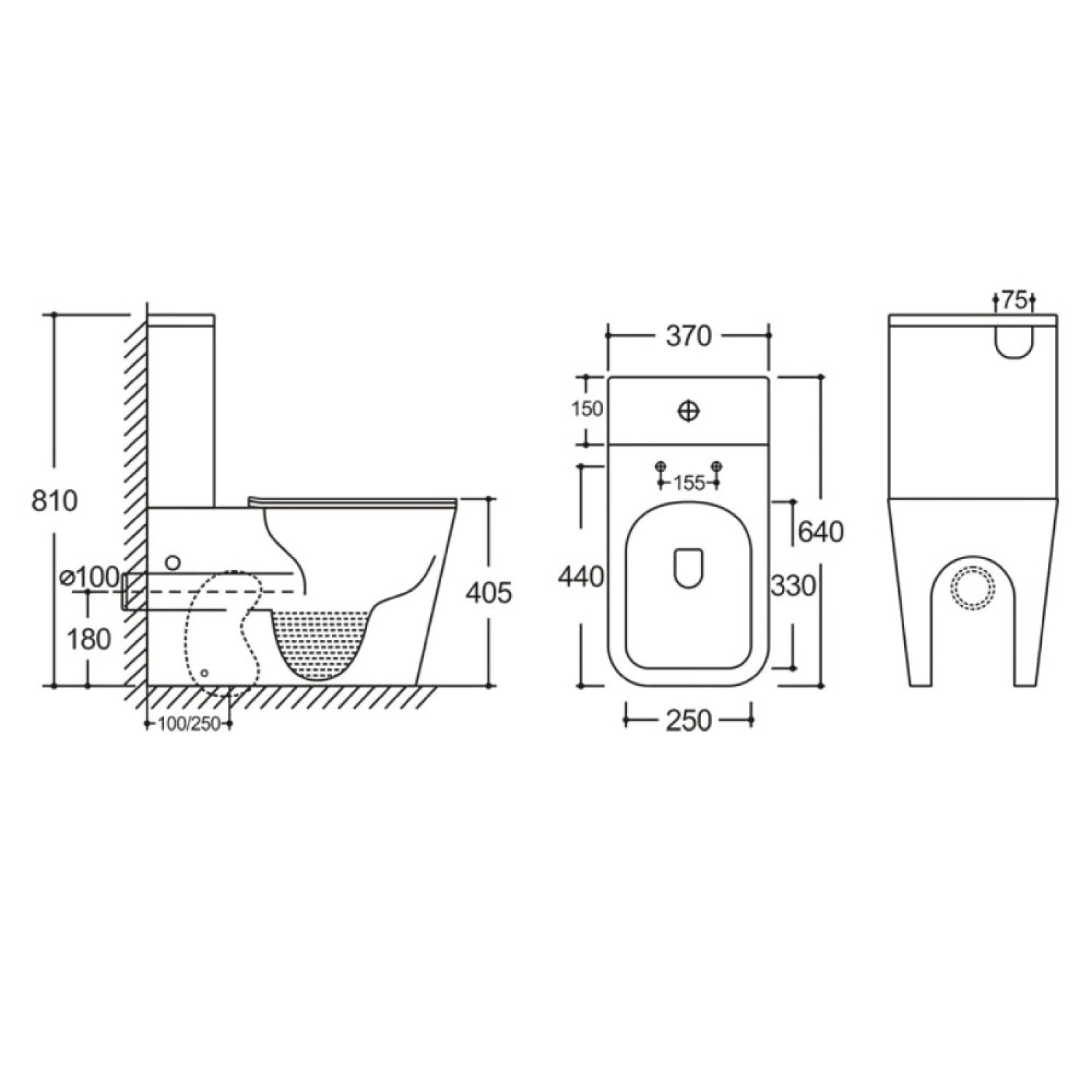 Depósito para Inodoro Aruba Negro — Bagno & Company
