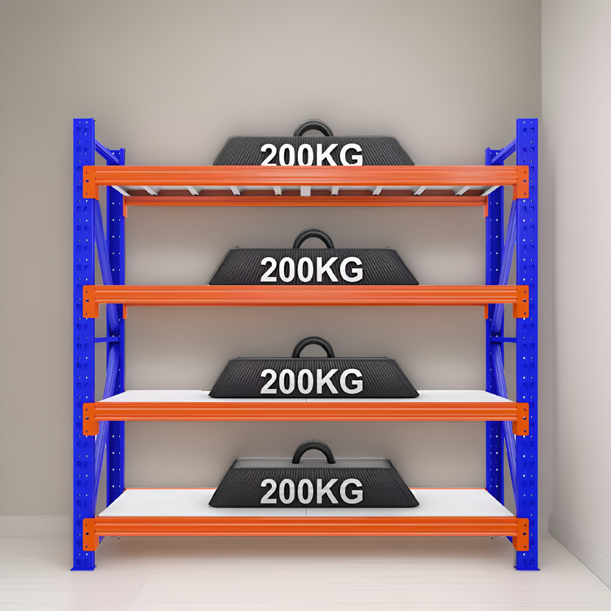 Estantería Metalica 4 Niveles Estante 800kg 2x2x60 Reforzada — Atrix