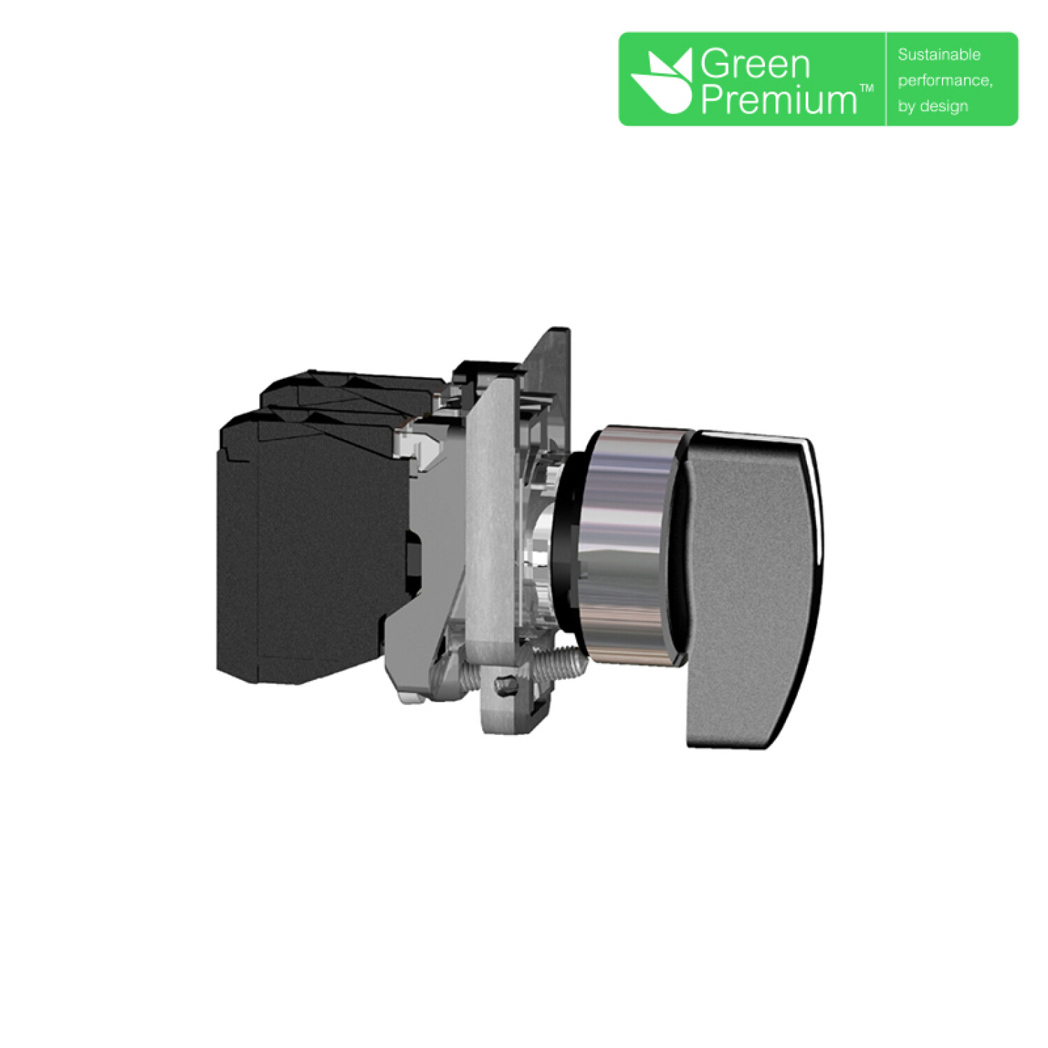 Selector 2 posiciones 1NA negro ø22mm - TL5344 — Fivisa