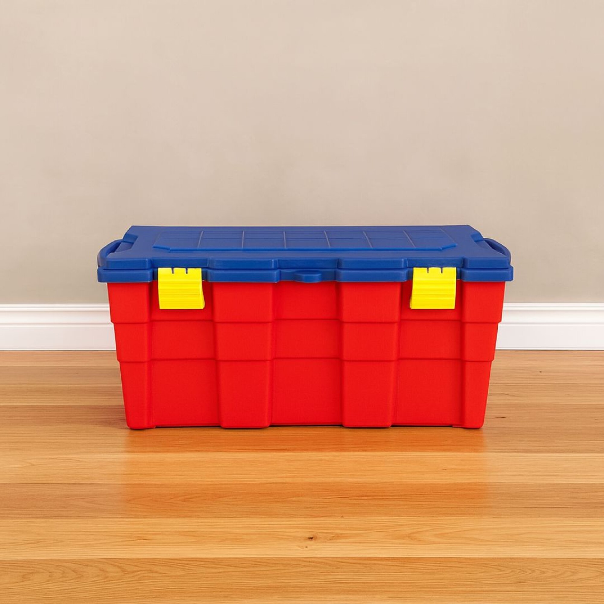 CAJA BAUL ORGANIZADOR 100LTS WENCO ROJO-ROJO 94X45X40CM — Todolandia