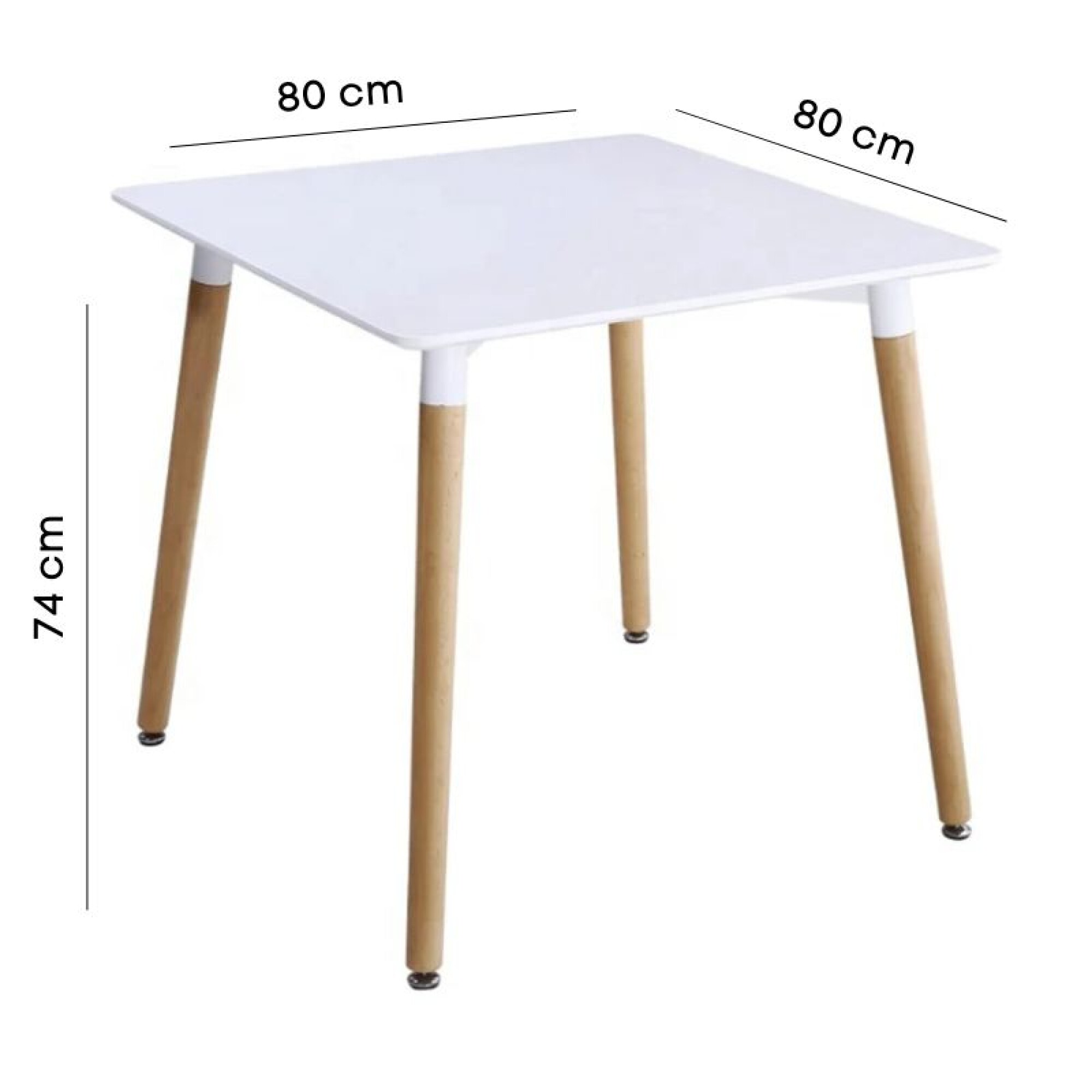 MESA DE COMEDOR CUADRADA EAMES - BLANCA — Barraca 5 Esquinas