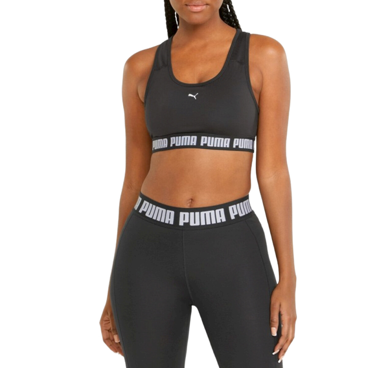 Mid Impact Puma Strong Bra - Black — Global Sports