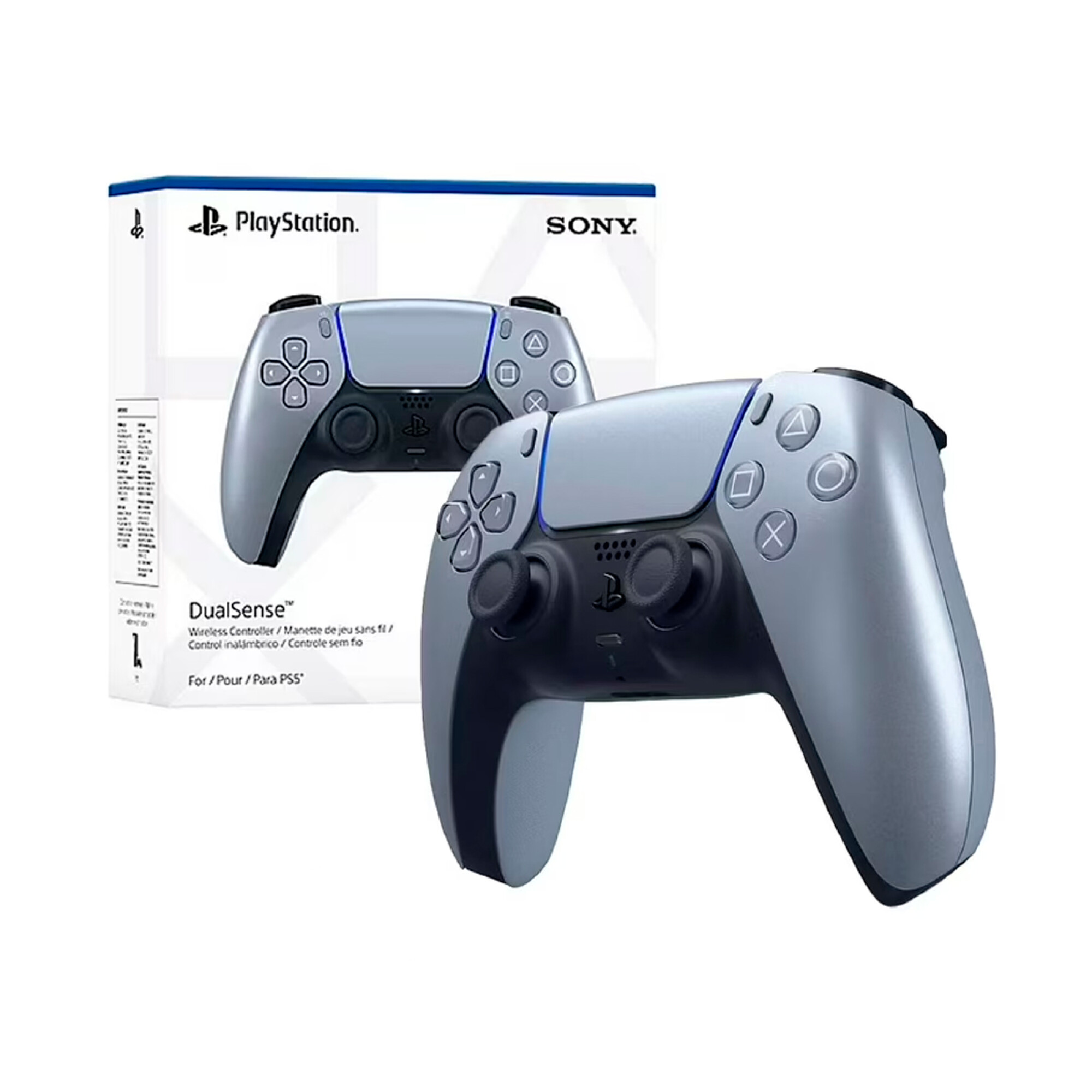 Joystick Inalámbrico Sony Playstation 5 DualSense PS5 Silver — ZonaTecno