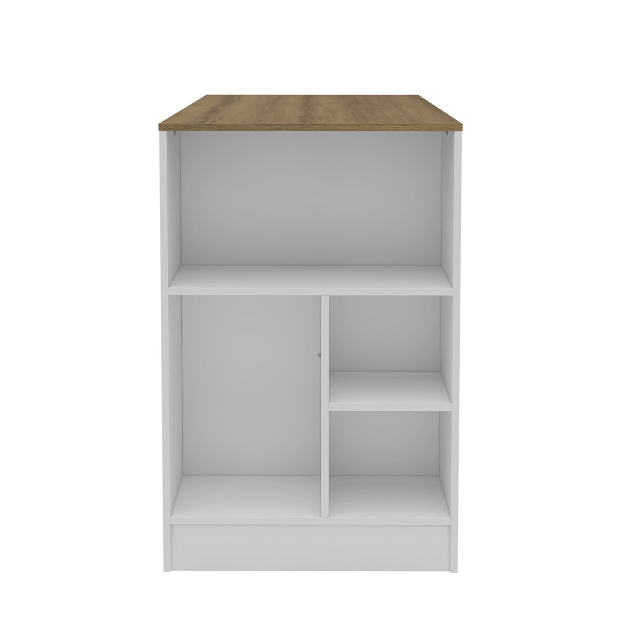 Isla Desayunador De Cocina Milan Color Blanco/miel — Castro