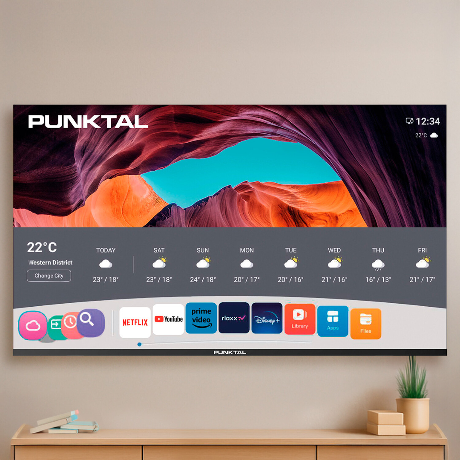 Televisor Led Smart Tv 50 Punktal Pk-50 Wos 4k Bluetooth — La Tentación