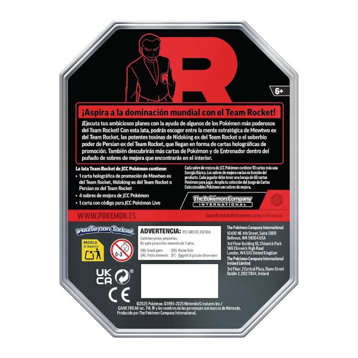 Pokémon Lata Equipo Rocket - Nidoking EX — X Uruguay