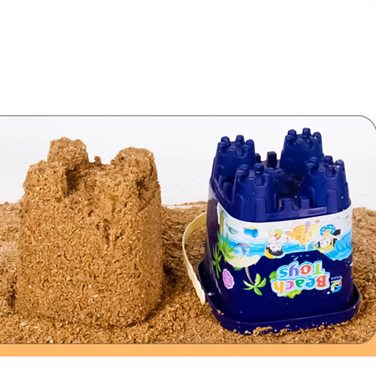 Set 7pcs Balde Playa + Pala + Rastrillo + Moldes - Azul — El Rey del ...