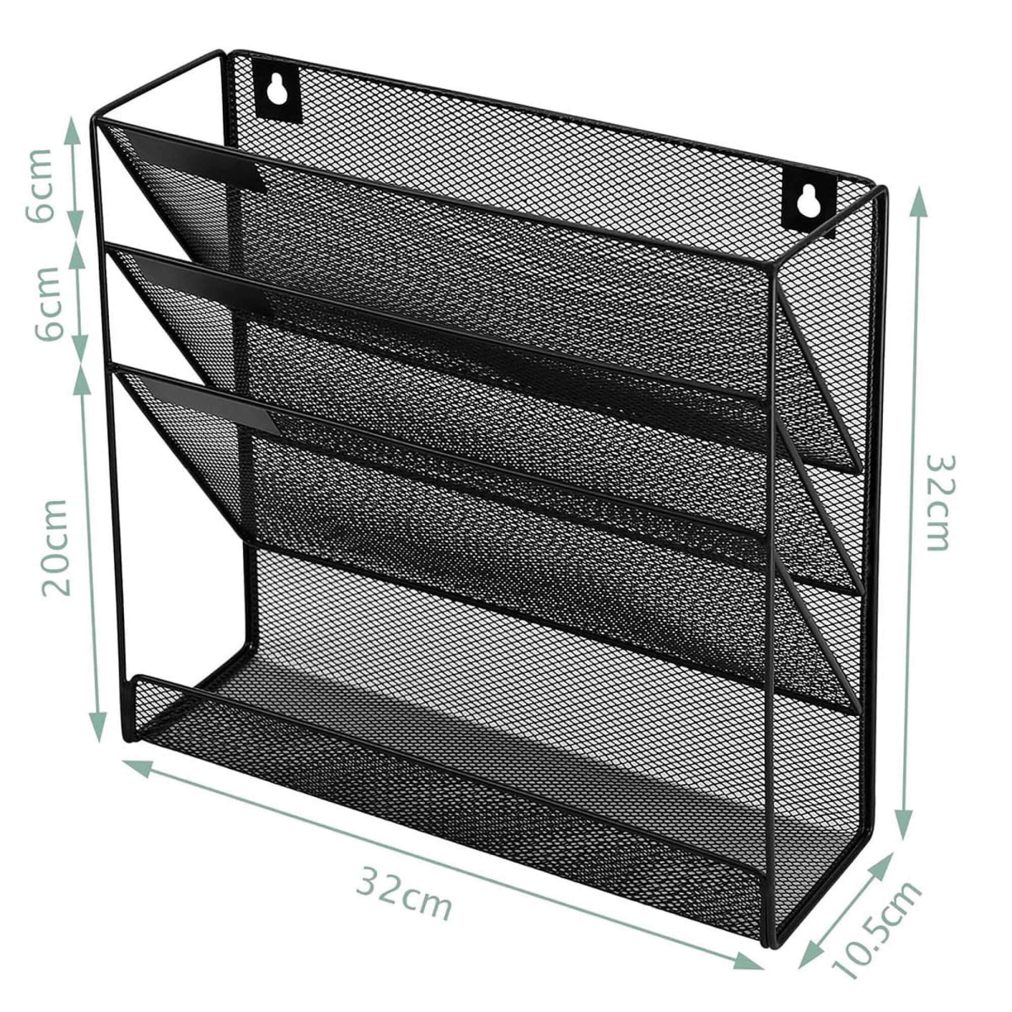 Bandeja Organizadora Metal Malla P/pared Escritorio — El Rey del ...