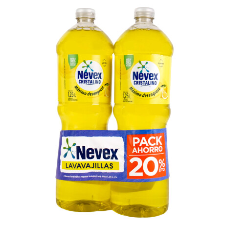 DETERGENTE LAVAVAJILLA NEVEX HURRA 1250 ML 2 UNID LIMON — El Clon