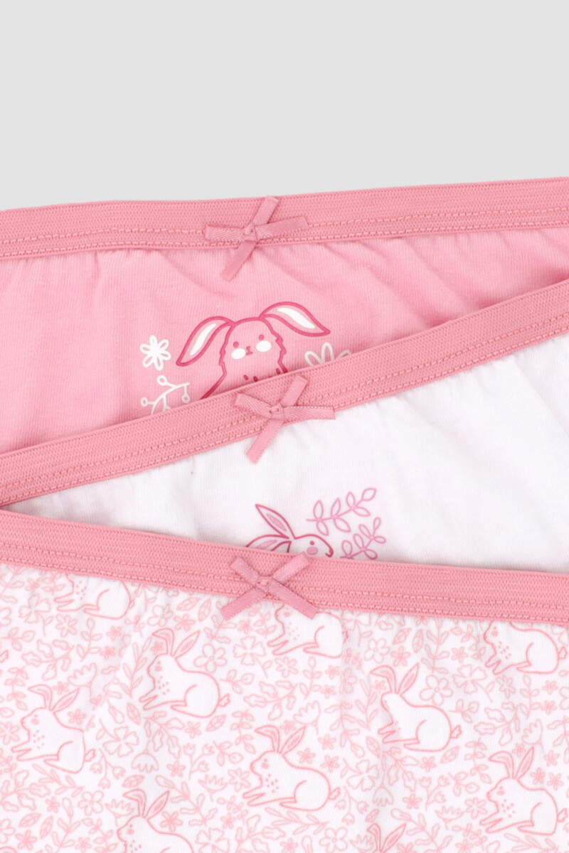 Pack x3 bombachas niña - Floral — SiSi