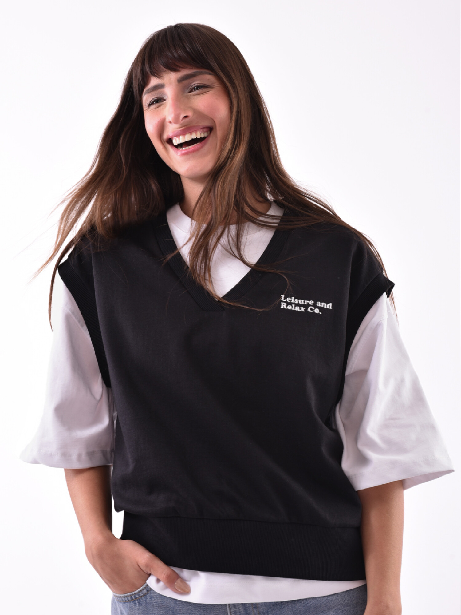 CHALECO ISABEL - NEGRO — Guapa