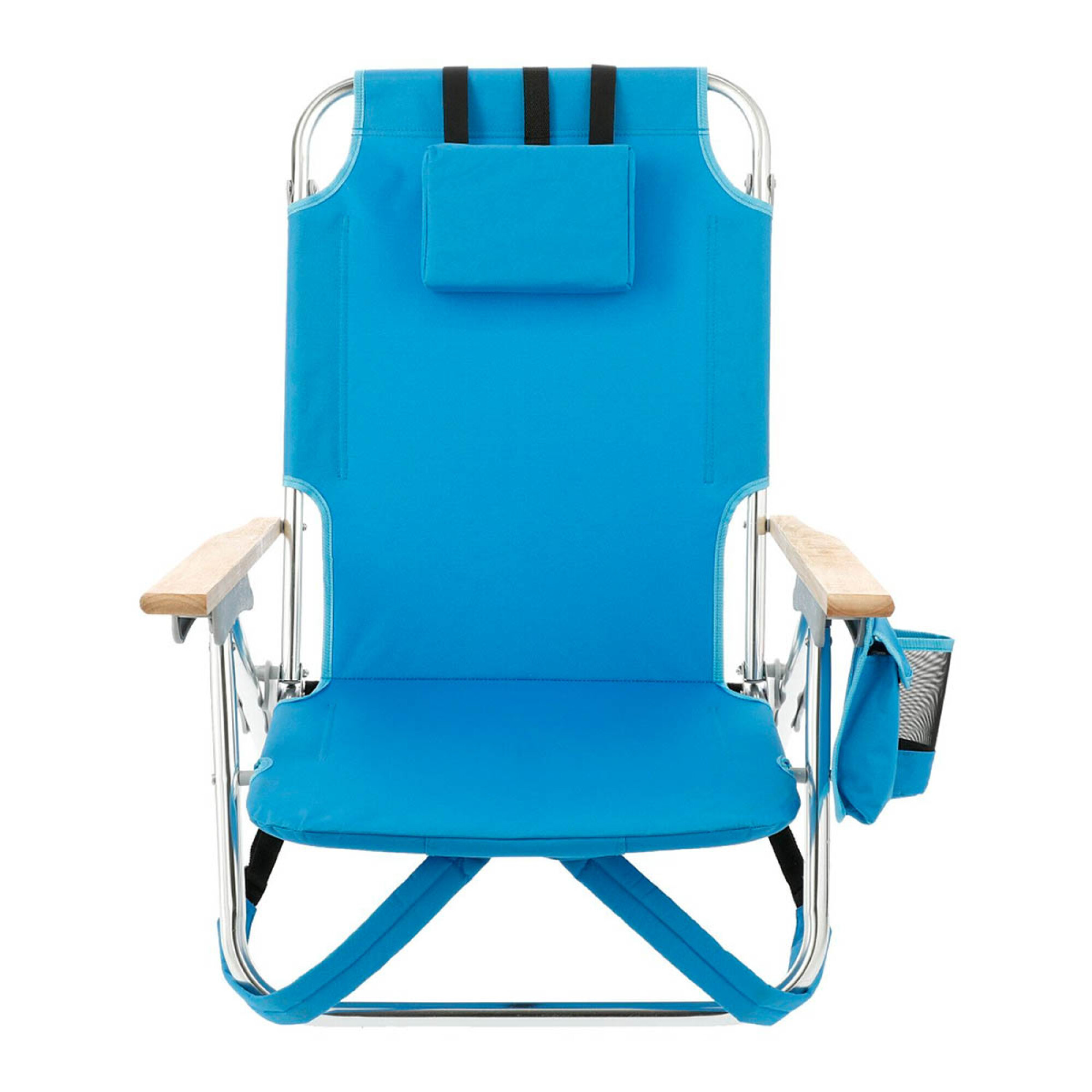 Silla Baja Reposera Plegable Aluminio Playa Jardín - Azul — El Rey del ...