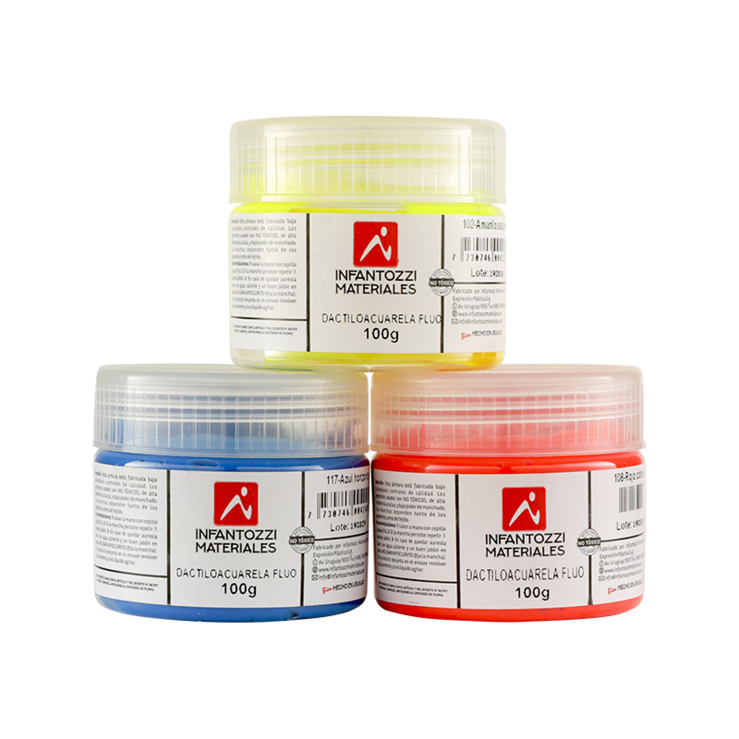 Dactiloacuarela flúo - 100 g — Infantozzi