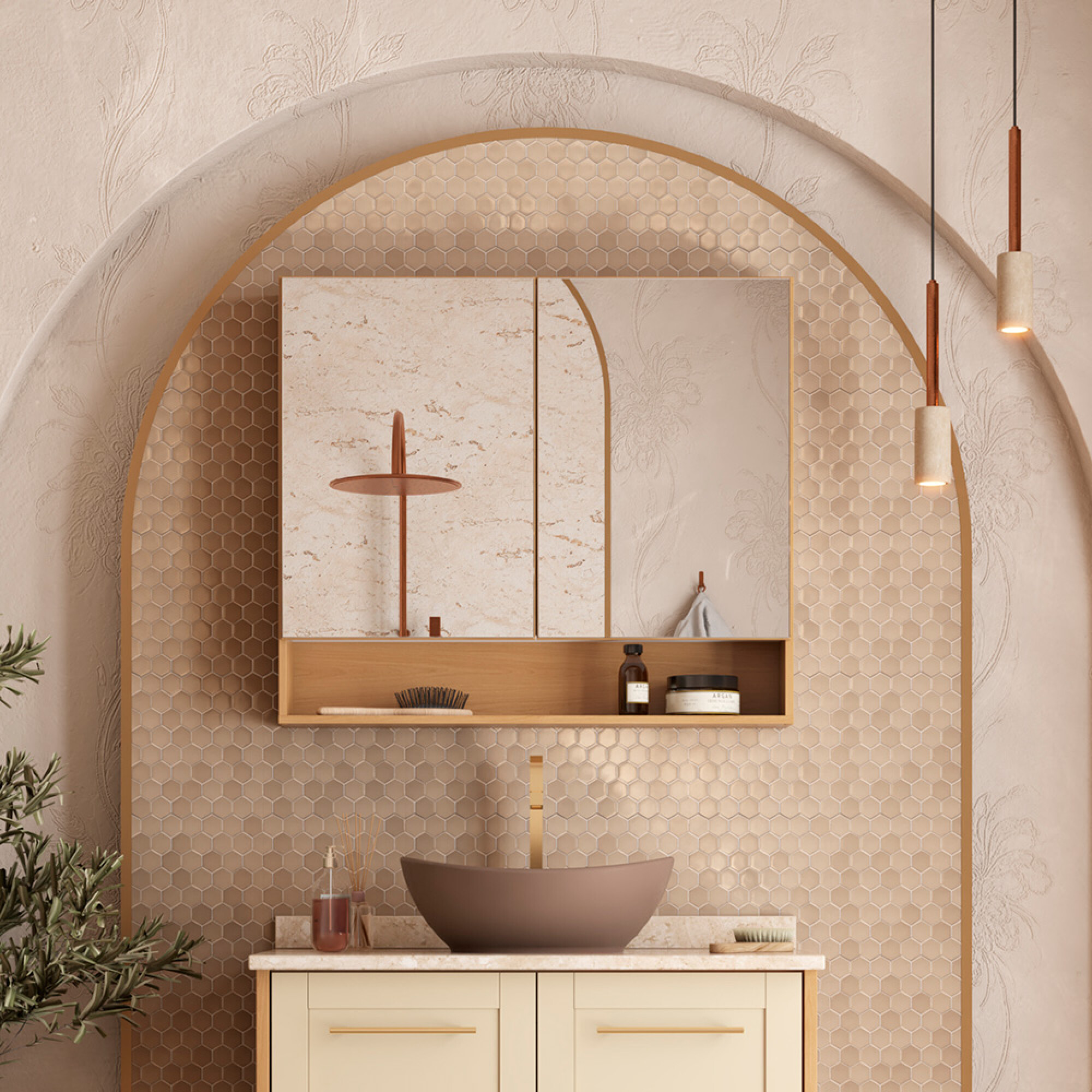 Espejo Mad 800 Con Nicho Jequitibá — Castro