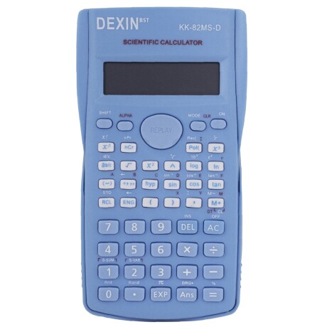 Calculadora Científica 10+2 Dígitos con Tapa KA-82ES-D - Celeste ...