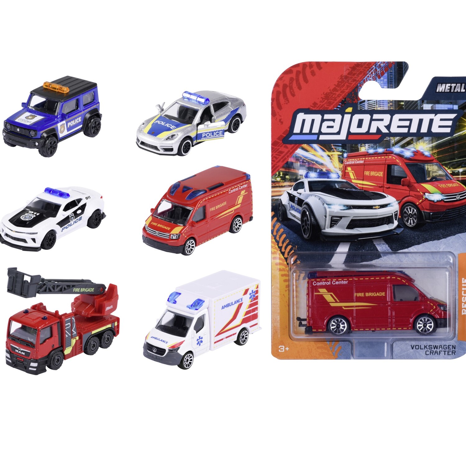 Vehículo Majorette Prémium 6 Modelos Surtidos - RESCATE — Universo Binario