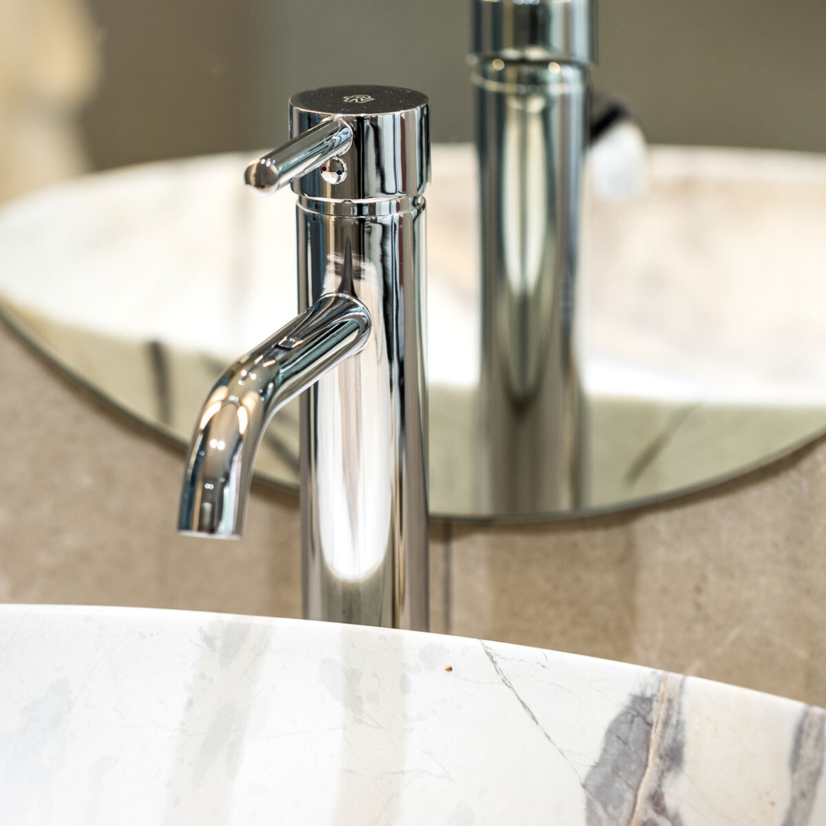 Griferia De Lavatorio Alto Linea Lilo Fv Monocomando Sin Desague Cromo ...