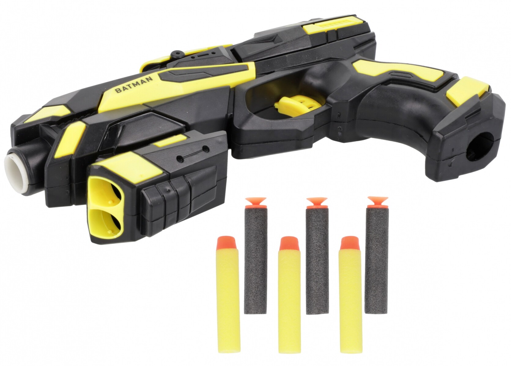 PISTOLA DARDOS BATMAN SOFT DART C/6 DARDOS — El Clon