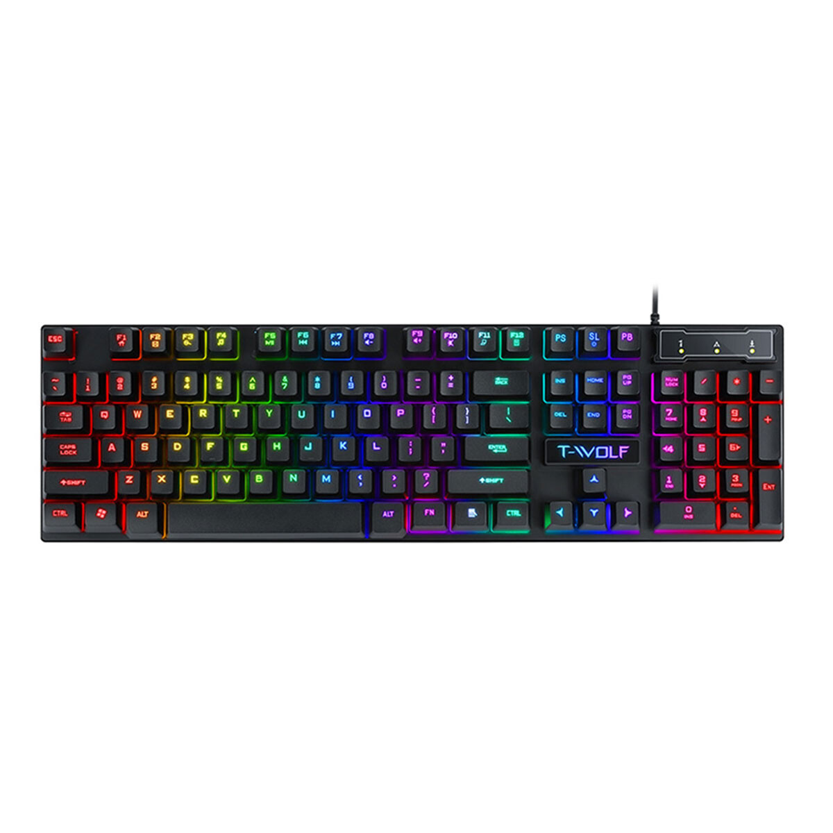 TECLADO GAMER TWOLF T20 NEGRO — Woofer