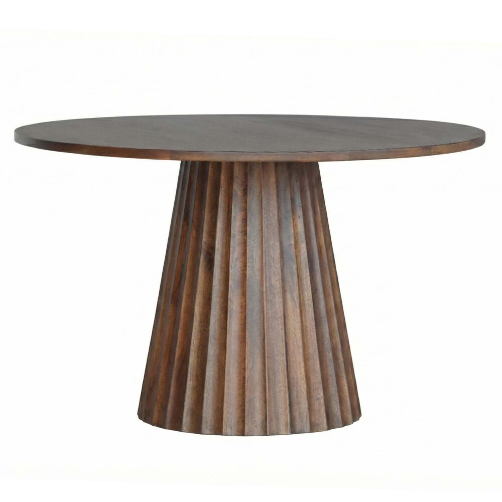 Mesa De Comedor Madera-de-mango Marron Román — Divino