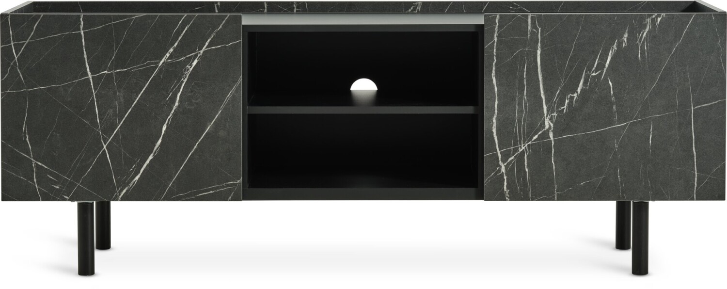 Mueble TV KRONDAL 2 puertas color mármol — JYSK