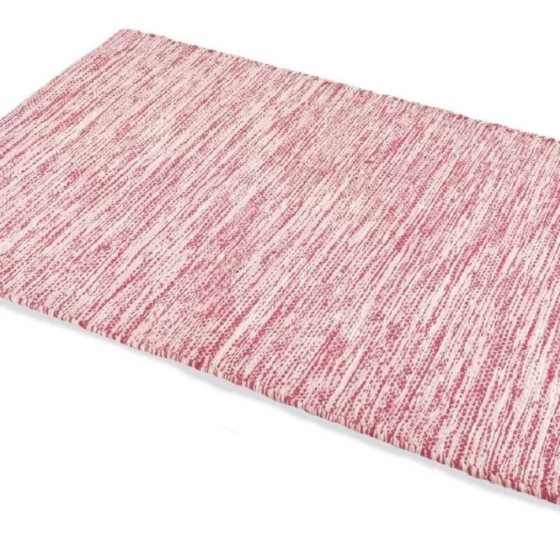 Alfombra Rosa melange 100% Algodón - 50x80 — Mintt