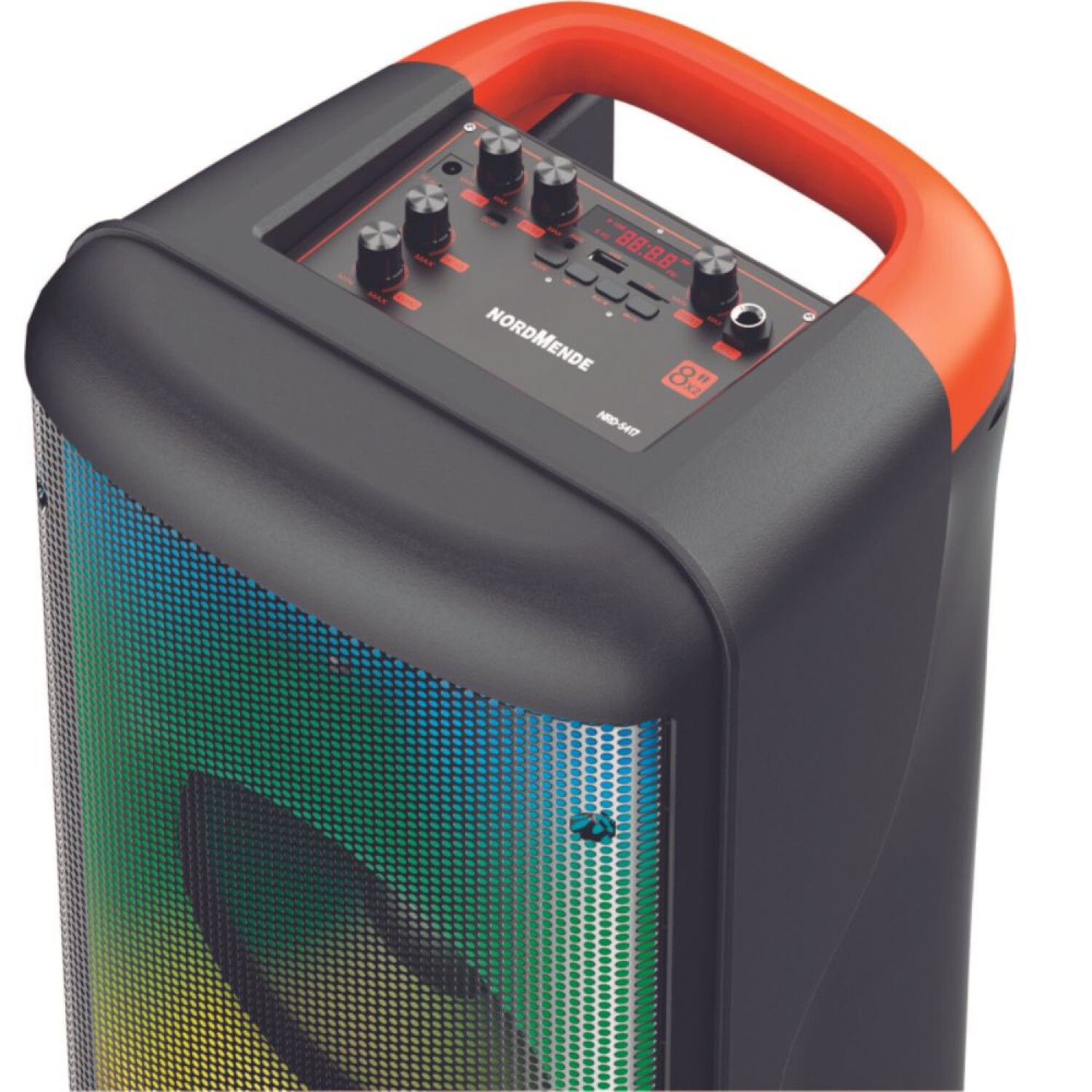Torre de Audio con Doble Parlante de 8″ 1000W (PMPO) Nordmende — Brillante