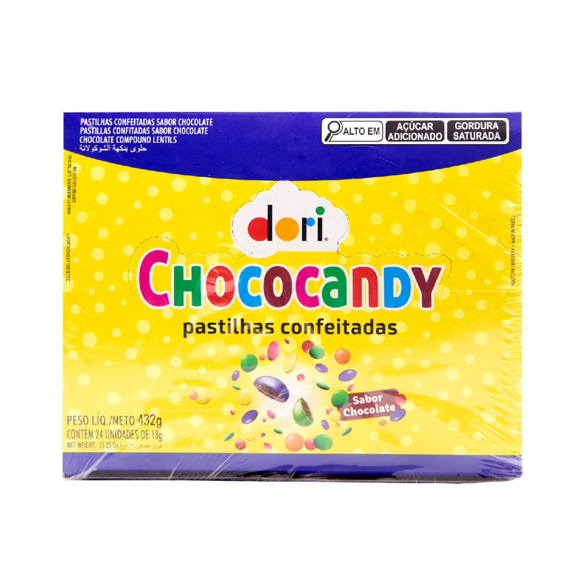 CONFITES DORI CHOCOCANDY DISPLAY 24 18 GRS (432GRS) — Suchina