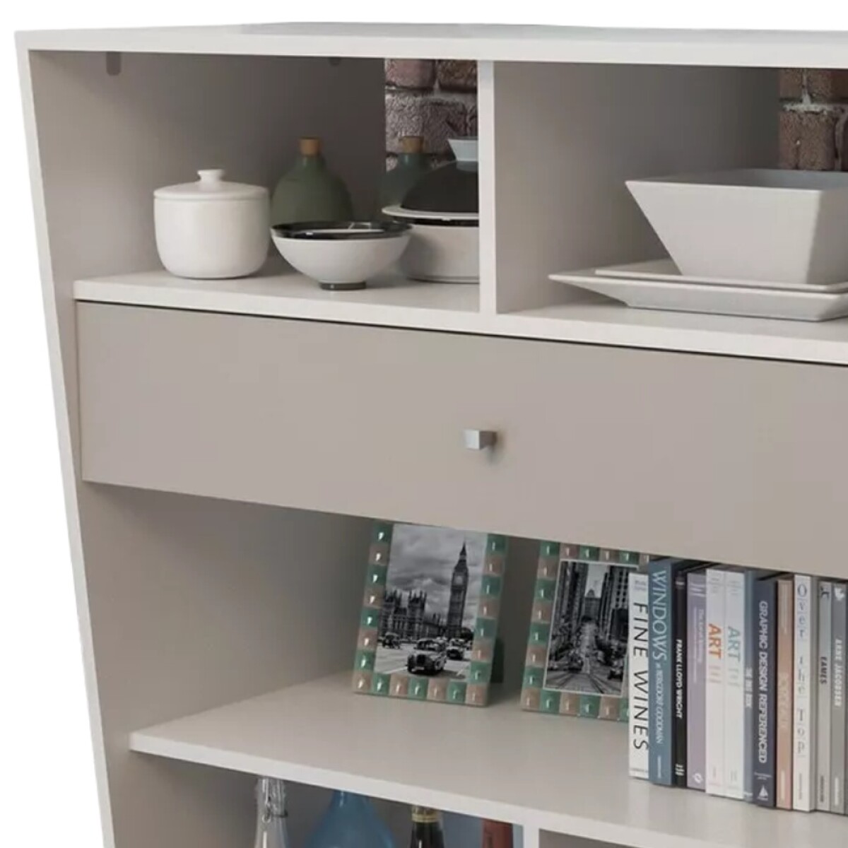 Mueble Aparador Bar Bodega De Vinos Botellero Barcito - MDP - Blanco ...