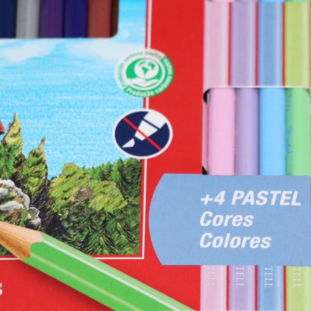 LAPIZ FABER CASTELL DE 24 COLORES + 4 COLORES PASTELES — Alberto Gandulia