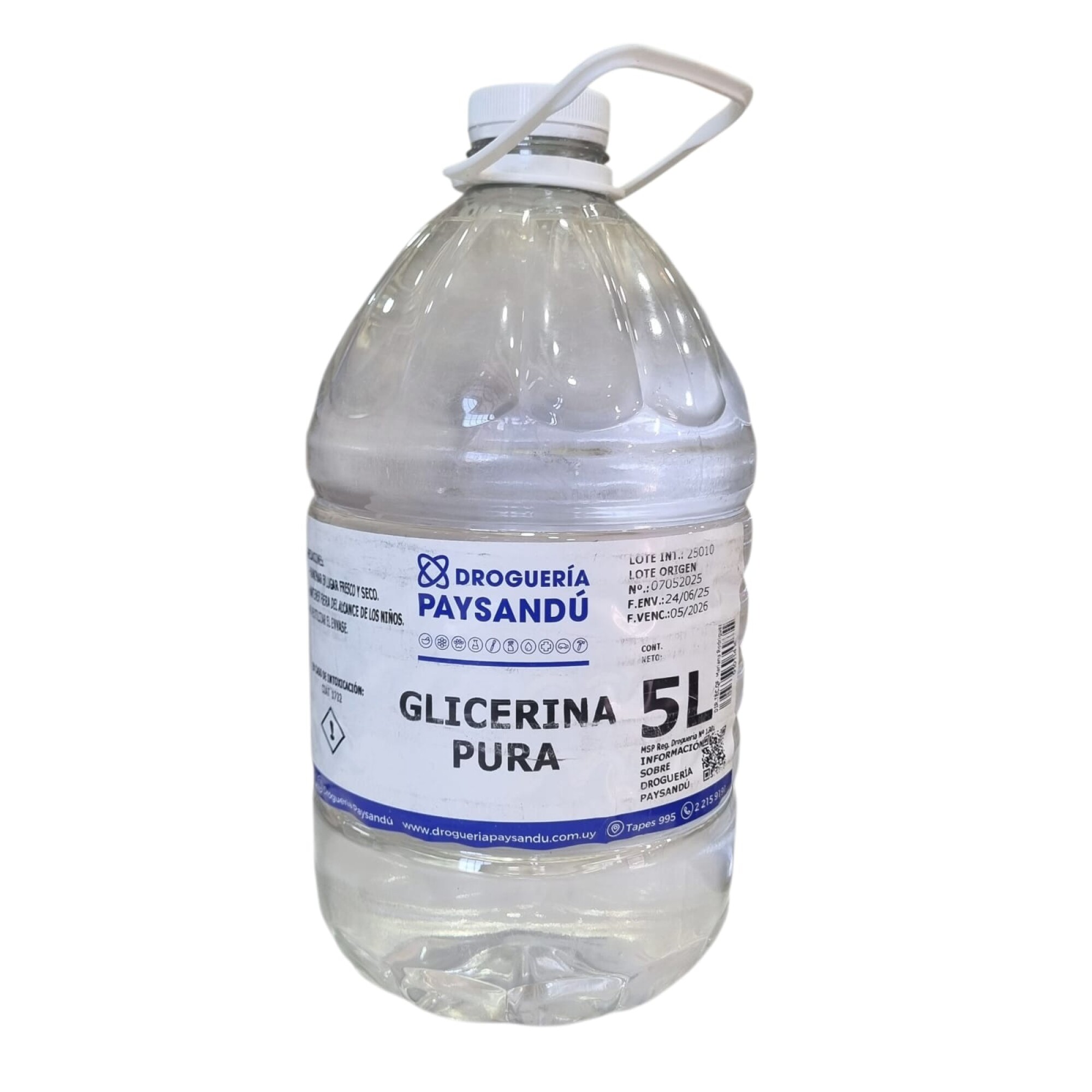 Glicerina Pura - 5 L — Droguería Paysandú