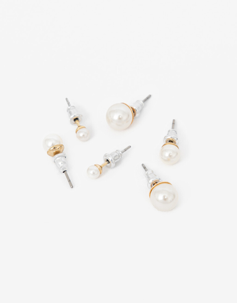 Set De Aros De Perlas — Isadora