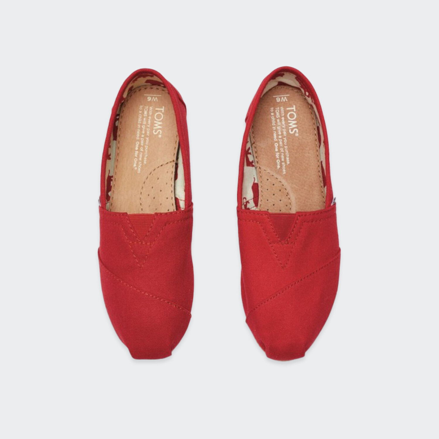 Alpargatas Toms Canvas - Rojo — Inbox
