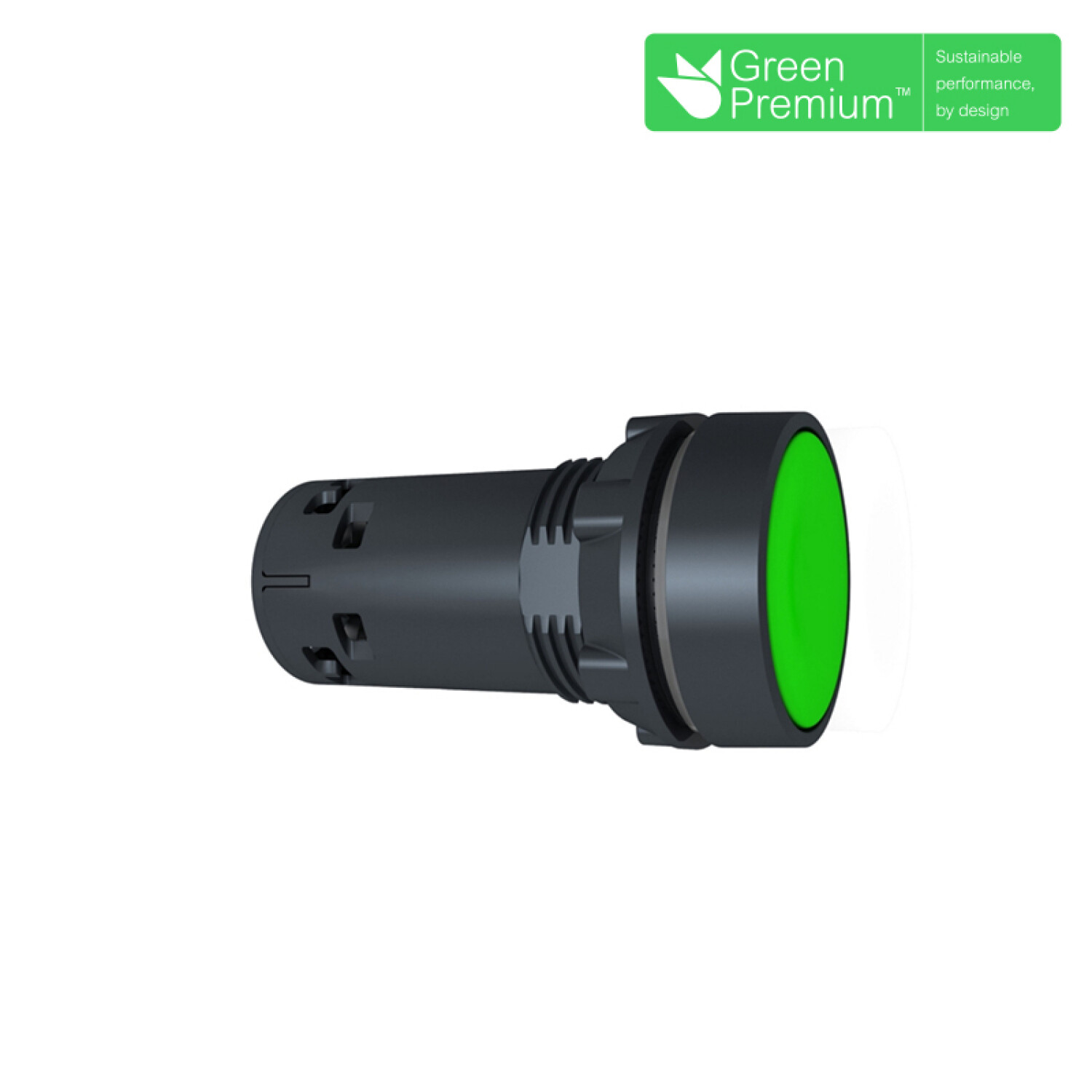 Pulsador rasante verde 1NA ø22mm IP65 - TL5064 — Fivisa