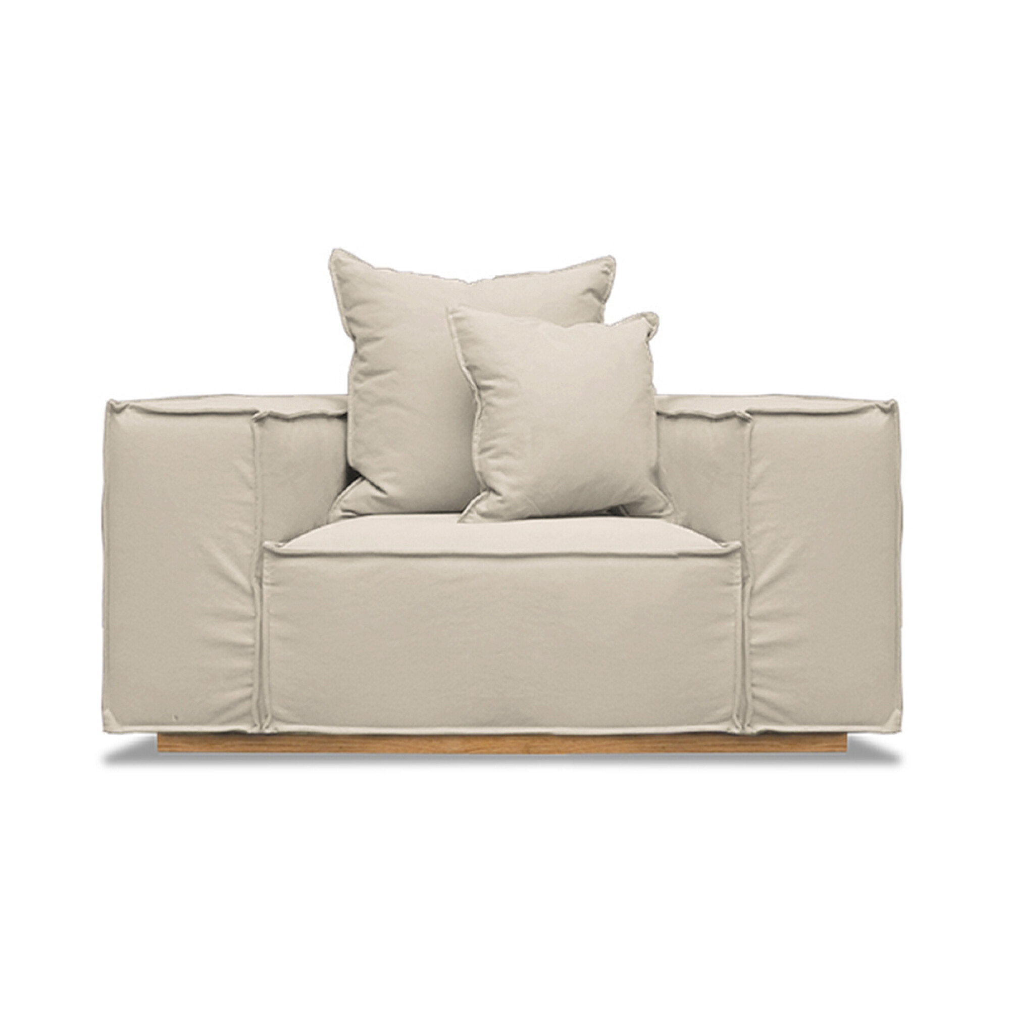 Sillón Luciana 1 cuerpo - Beige — Samic