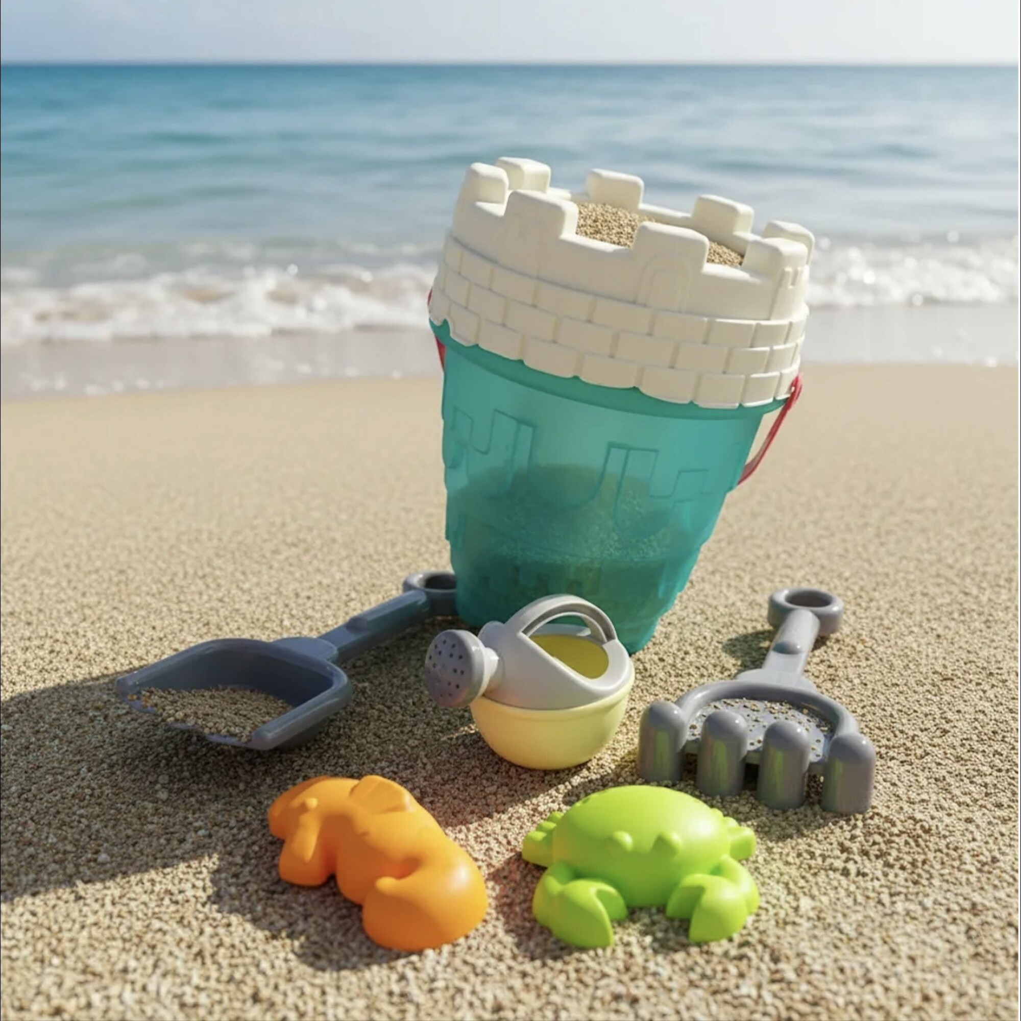 Balde De Playa S01 Con Accesorios Para Jugar En La Arena Ub — Universo ...