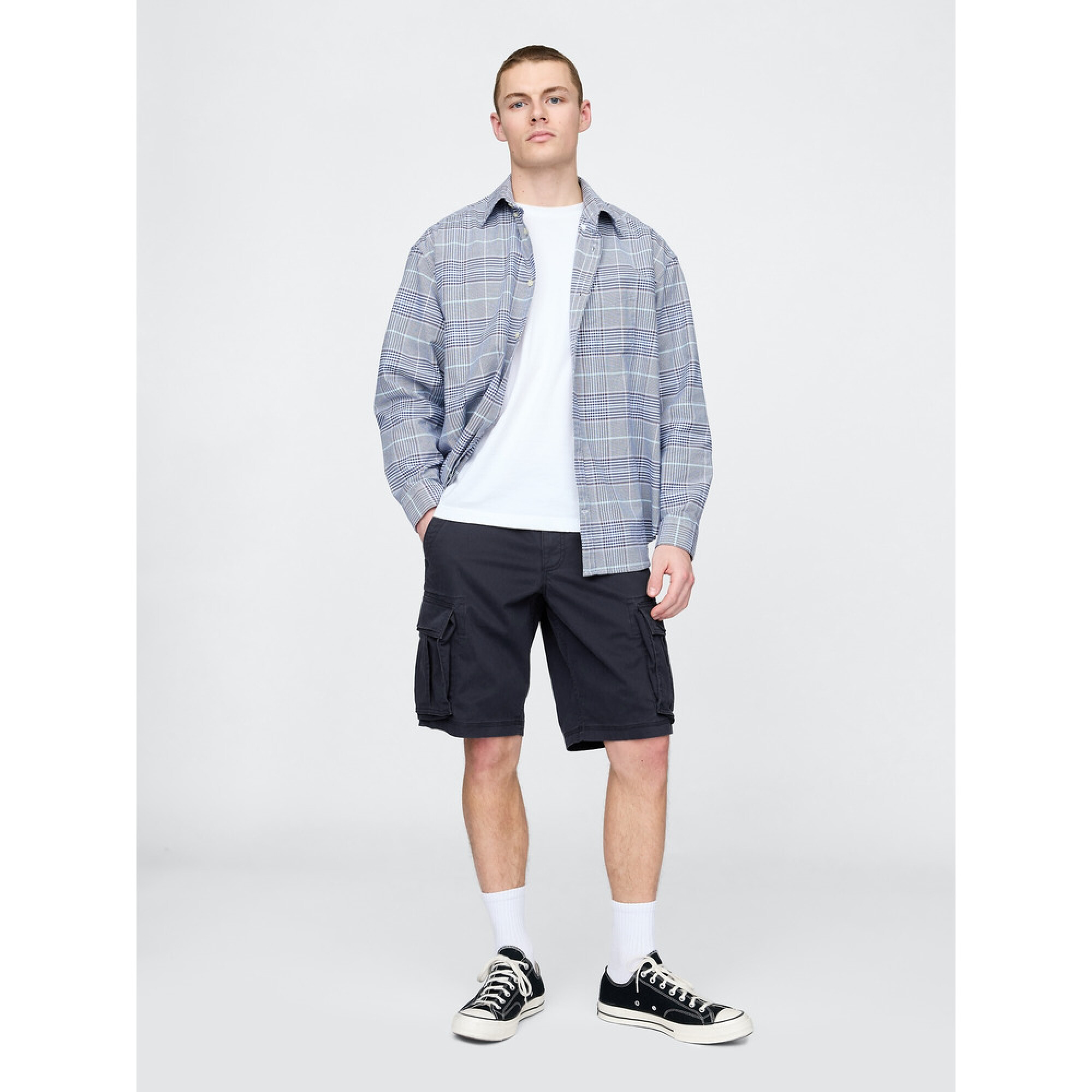 CARGO SHORT NEW 24 - NAVY UNIFORM — Sallustro