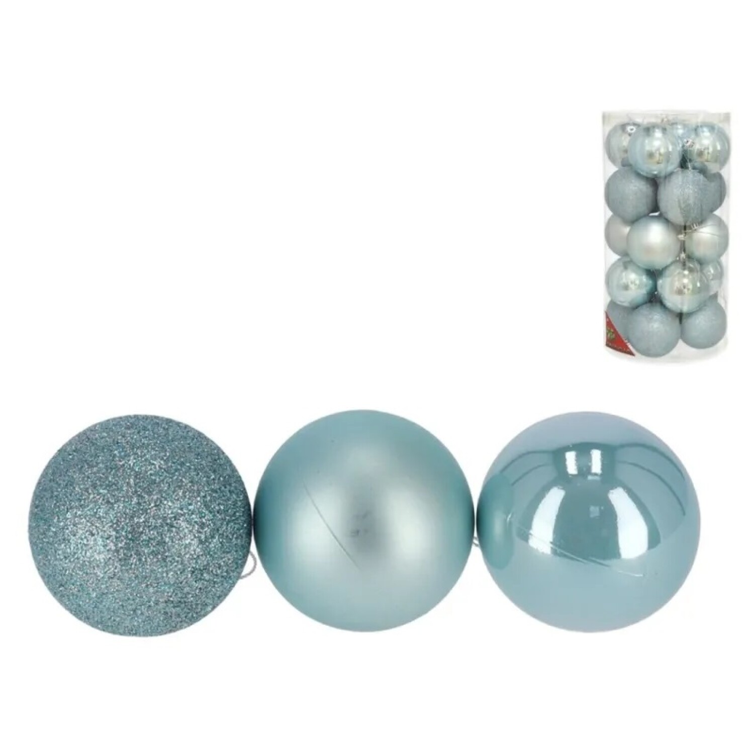 Esferas de Navidad Azul Motley 8 cm – Pack x20 — Almenara Mall
