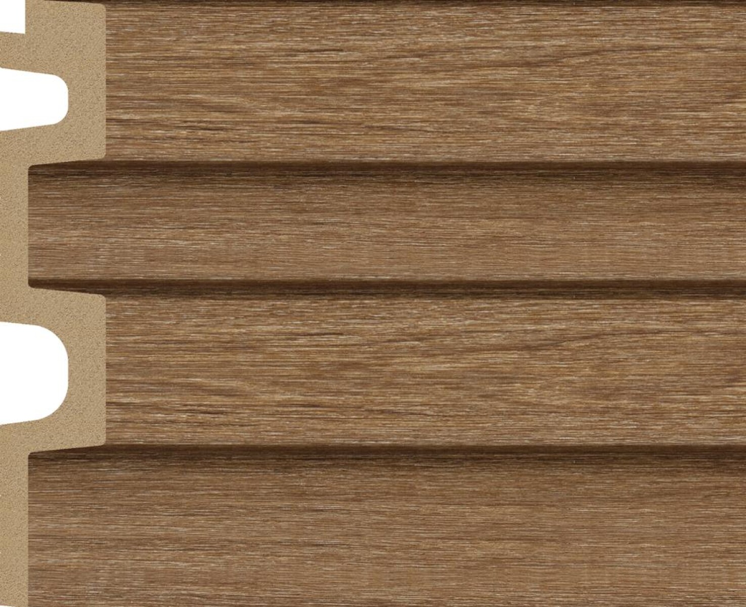 Revestimiento Simil Madera Marron Oscuro en EPS — Prodeco