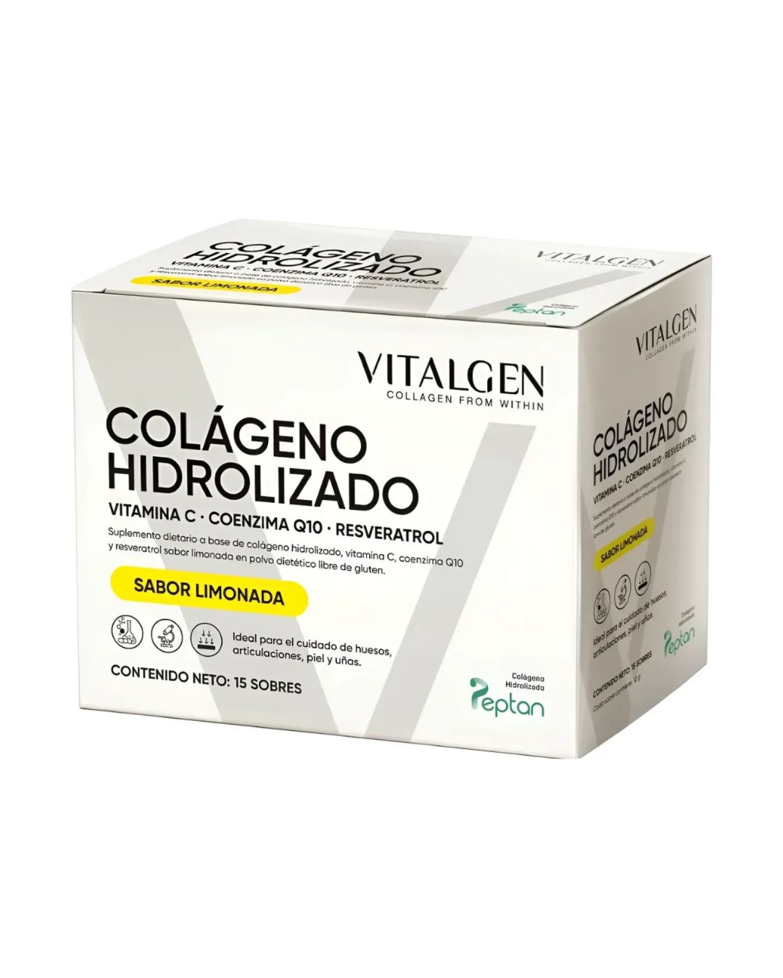 Colágeno Hidrolizado Suplemento Nutricional en Sobres 15 Porciones ...