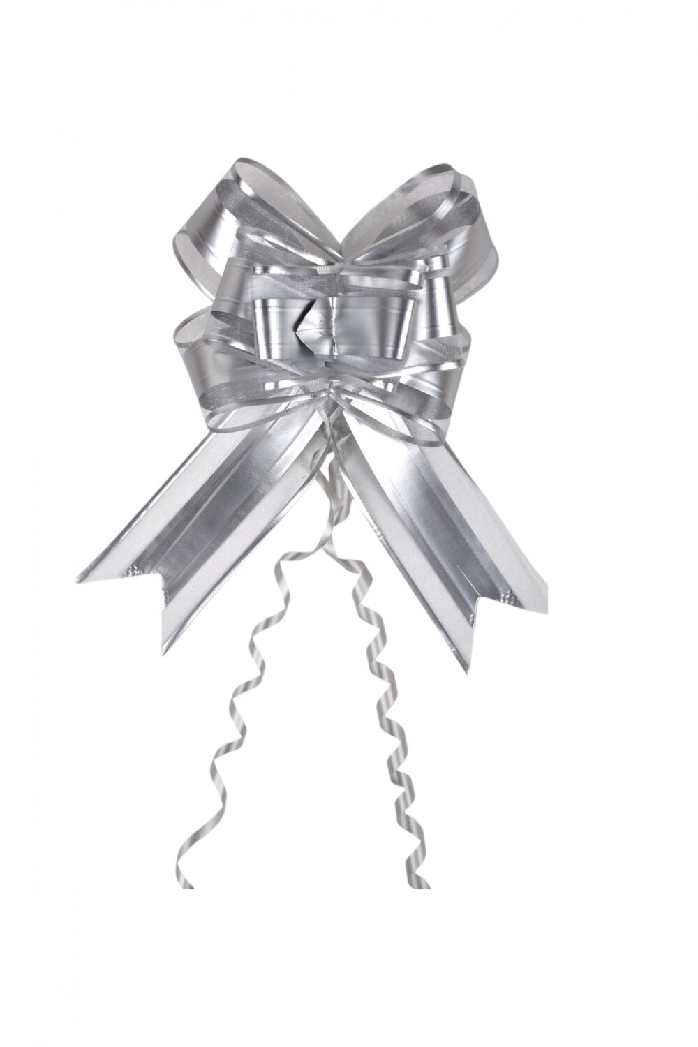 Moño magico grande 5,5 cm x 70 cm - PLATA — PaperPack