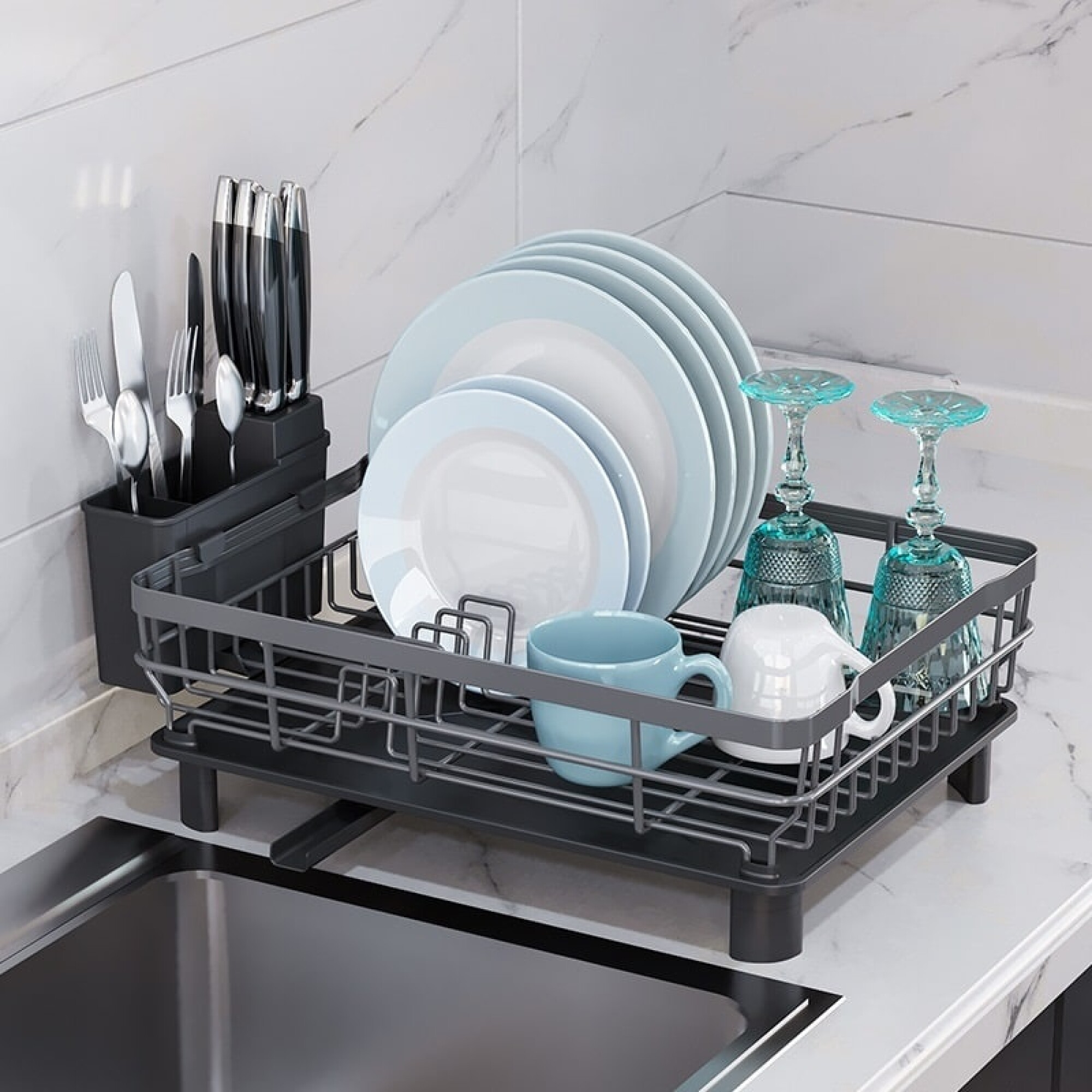 Escurridor seca platos con bandeja — Buho Store