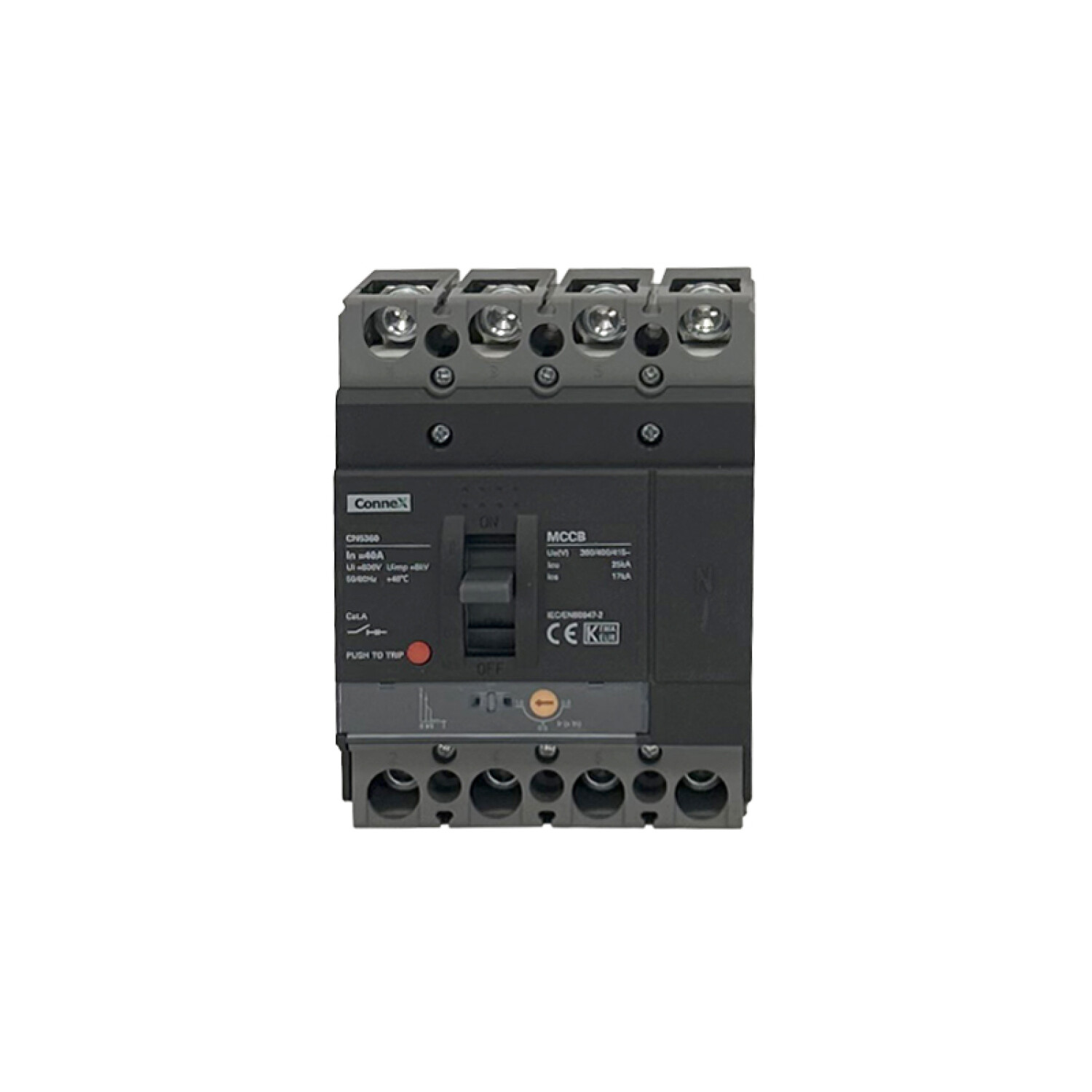 Llave térmica ajust MCCB 125M 4P 32-36-40A 25kA - CN5360 — Fivisa