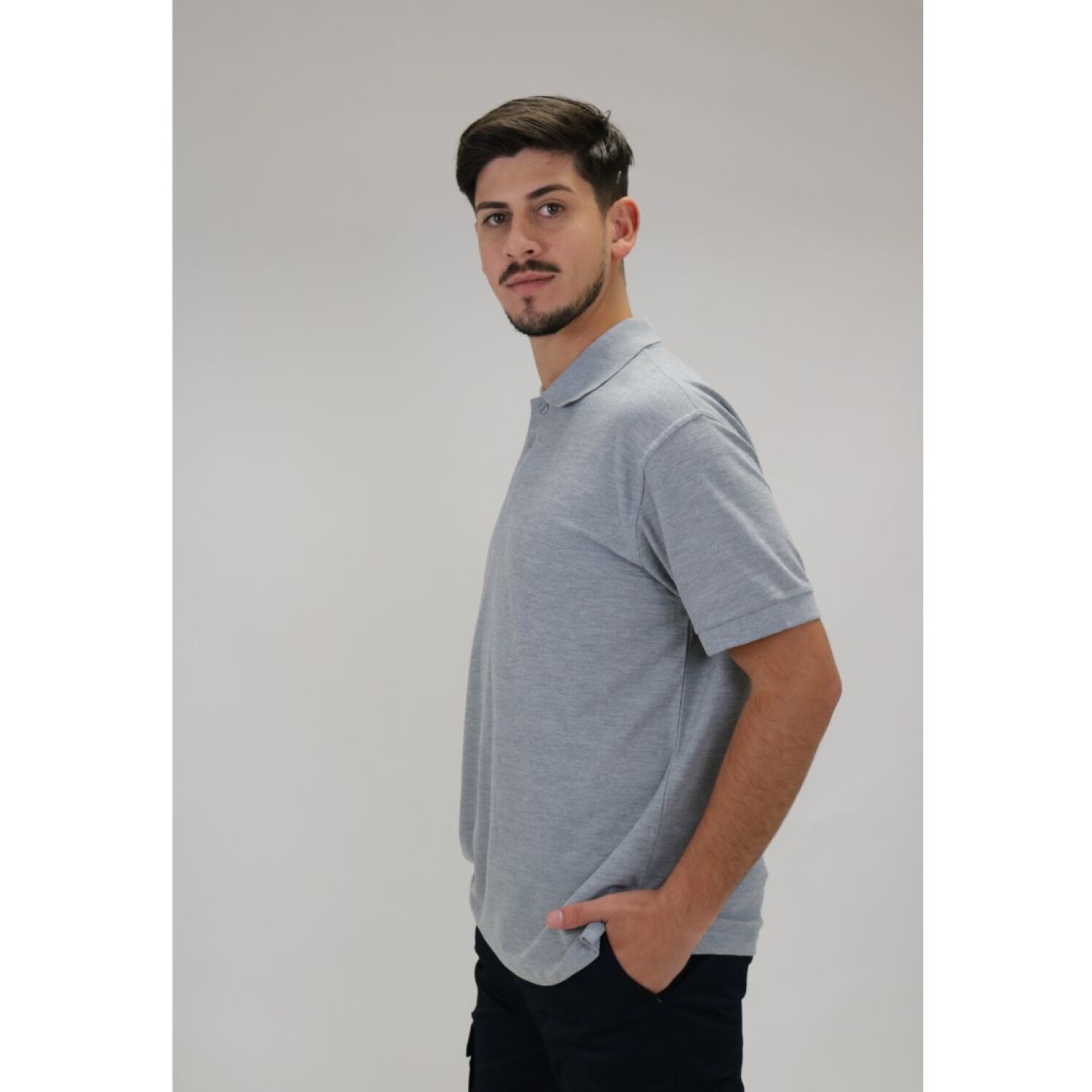 Remera Polo Premium - Gris — TextilShop