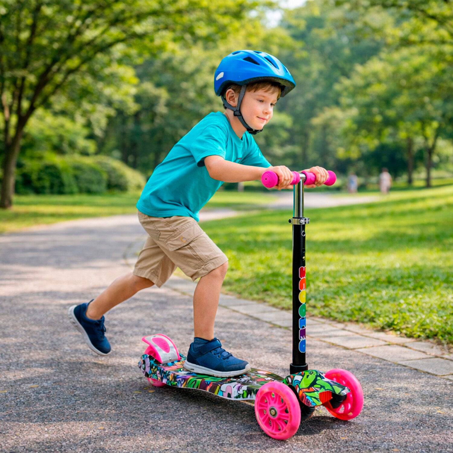 Monopatin Tripatin Scooter Luces Regulable Infantil Niños - Variante ...