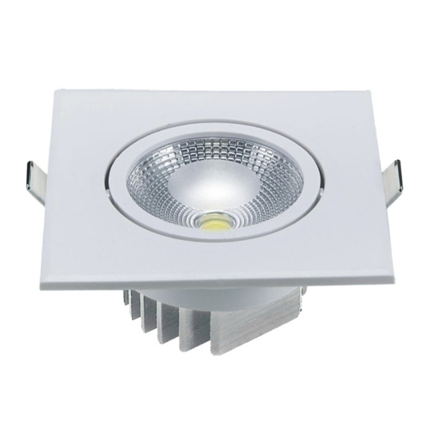 Luminaria de embutir LED cuadrada 5W cálida 91mm - IX2063 — Fivisa