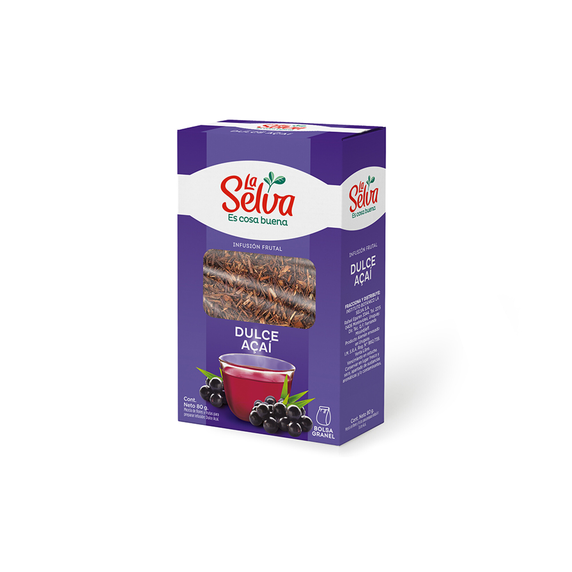 Te frutal dulce acai La Selva 80g — La Molienda