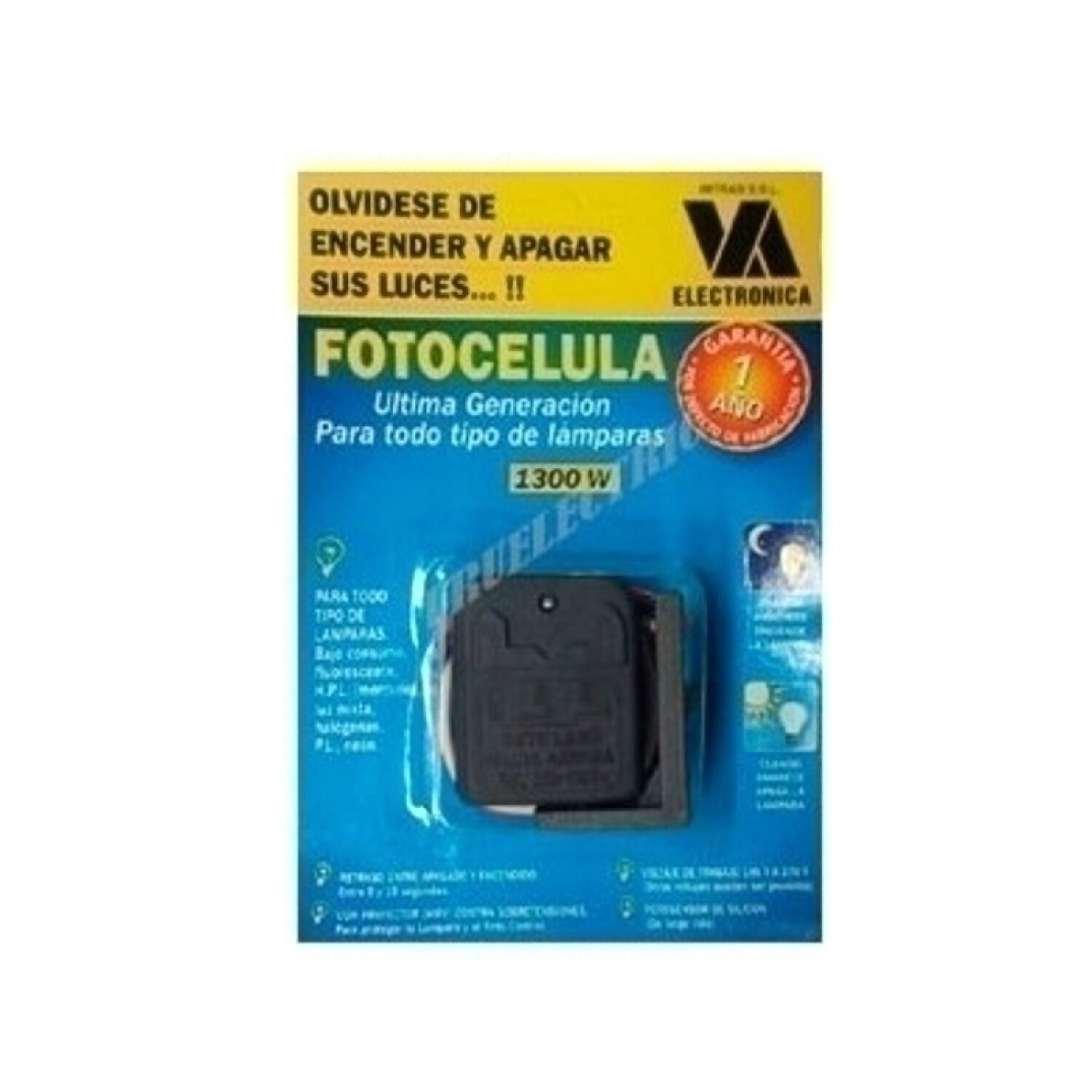 Fotocélula electrónica con soporte F3C 1300W 220V - F30003 — Fivisa
