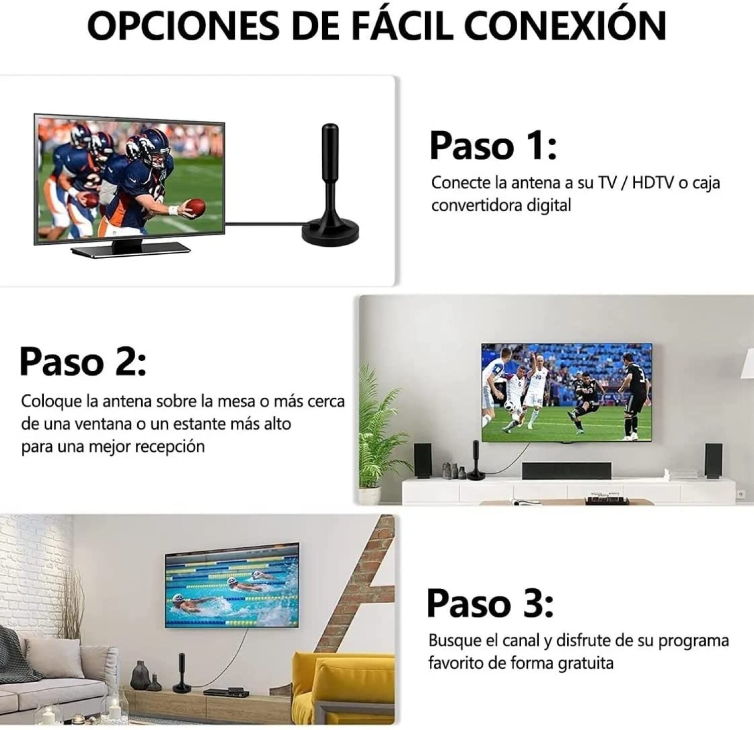 ANTENA INTERIOR LEDSTAR BOOSTER LTV-533U — Dimm